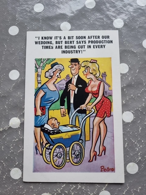 VINTAGE SAUCY SEASIDE Comic Postcard Sunny Pedro Series No 123 By Pedro ...