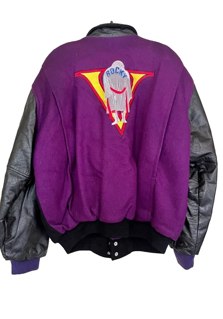 VINTAGE 90'S K2 Rocky V cast crew movie bomber jacket Stallone XL £ ...