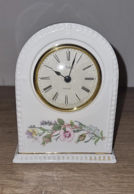 AYNSLEY VINTAGE COTTAGE Garden Mantel Clock Fine Bone China Made In ...
