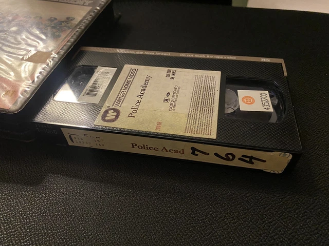 POLICE ACADEMY VHS Warner Home Video - Black Clamshell Vintage Rare $30 ...