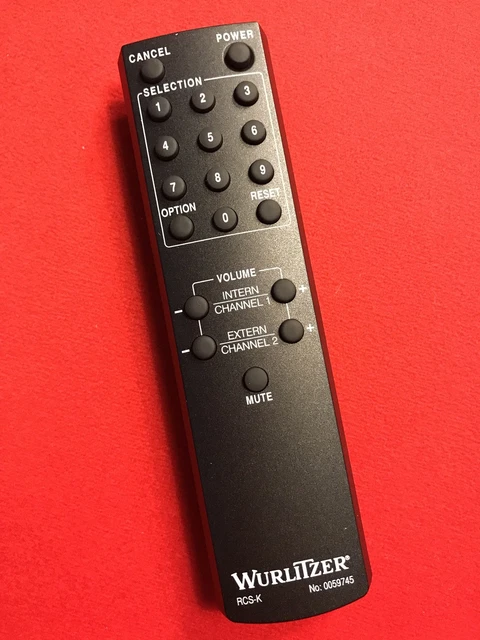 GENUINE WURLITZER CD Jukebox Remote Control OMT, Princess Etc. £139.00 ...
