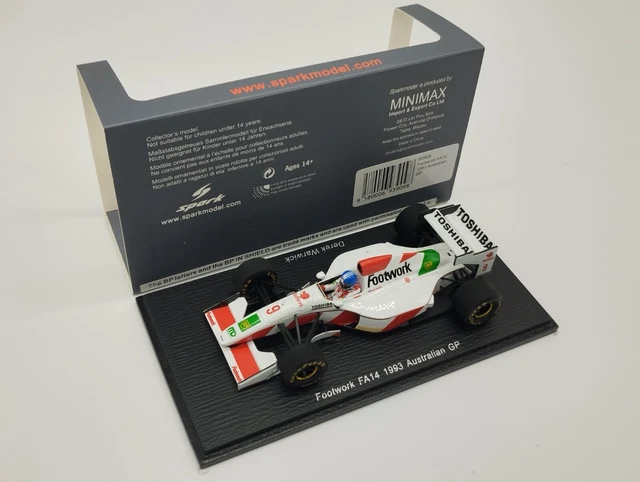 F1 SPARK 1/43 Footwork Fa14 Warwick Australian Gp 1993 EUR 150,00 ...