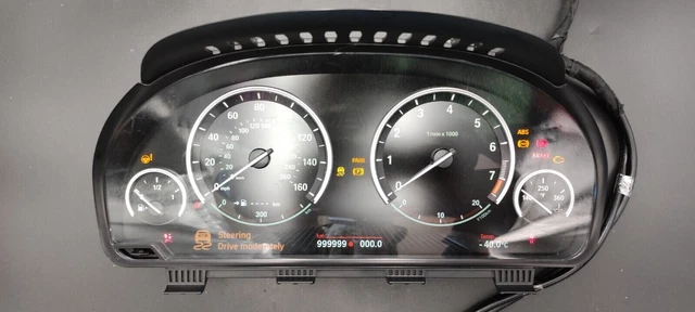 ORIG BMW 5ER-7ER X3 Instrument Cluster Mph Km/H Fuel Head Up £267.07 ...