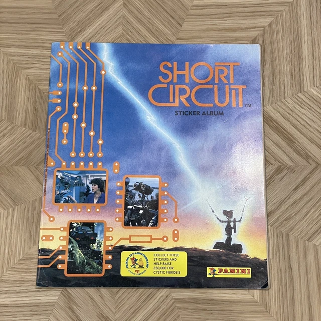 PANINI SHORT CIRCUIT Film 80s Movie Sticker Album 12% Complete Vintage ...