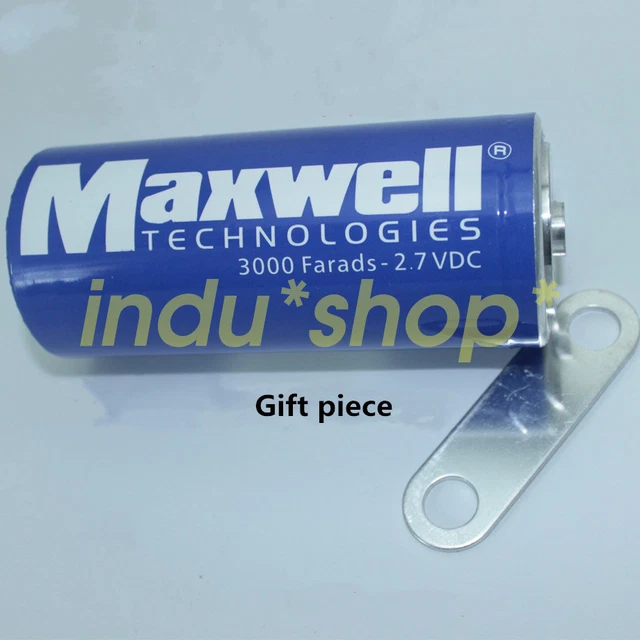 NEW USA MAXWELL K2 2.7V 3000F＋Connecting piece super capacitor G721 XH ...