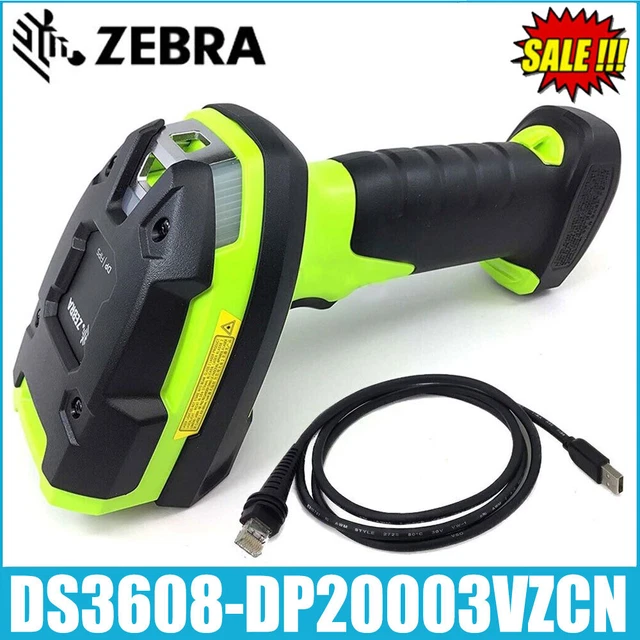 ZEBRA DS3608-DP20003VZCN BLUETOOTH DPM QR Code 2D 1D Barcode Scanner W ...