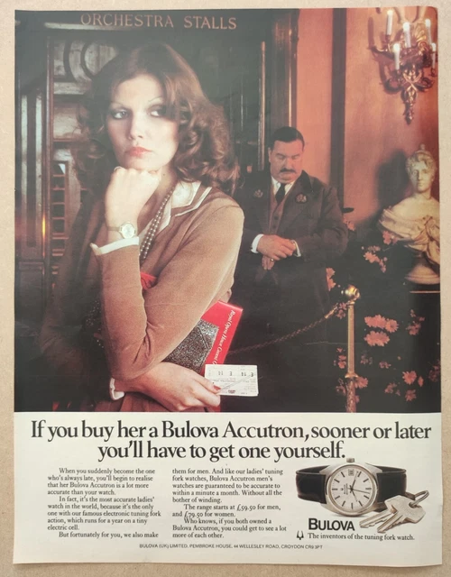 BULOVA ACCUTRON WATCH Original UK Press Advert 1974 £5.91 - PicClick UK