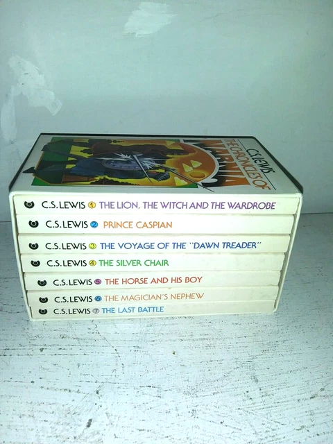 COMPLETE CHRONICLES OF NARNIA by CS Lewis Box Set !-7 Vintage 1970 1st ...