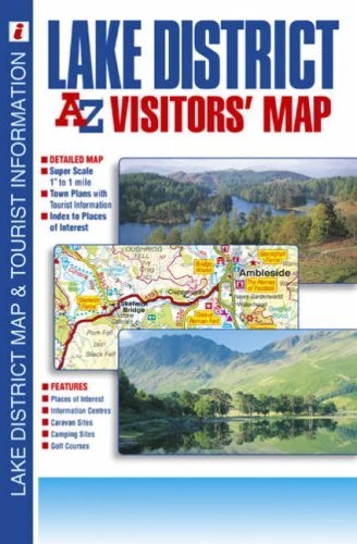 LAKE DISTRICT VISITORS' Map by Geographers A-Z Map Company Sheet map ...