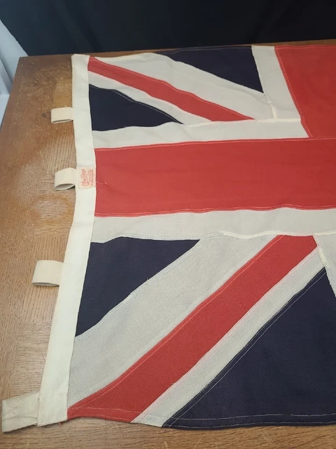 VTG 1950S 60S Stitched Panel Wool Union Jack Flag - Boy Scouts Official ...