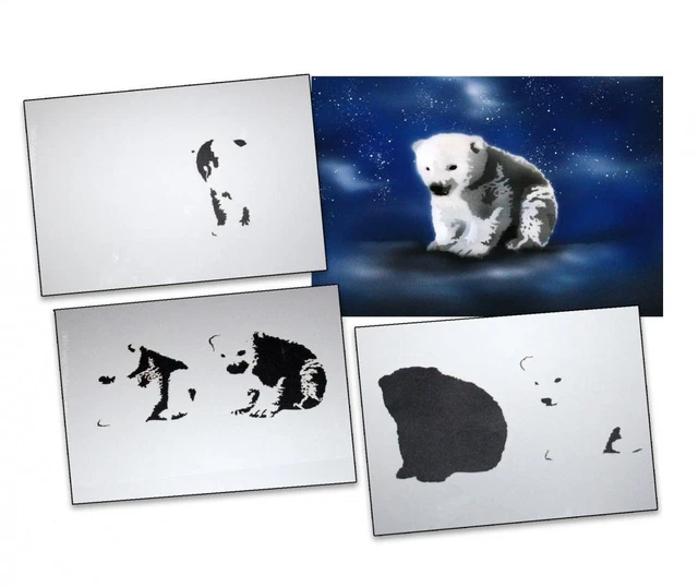 STEP BY STEP Airbrush Stencil AS-004 ~ Template ~ UMR-Design $19.90 ...