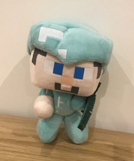 MINECRAFT STEVE WITH Diamond Sword Plush 6” Plush Soft Stuffed Toy ...