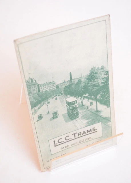 TRAMWAY LCC TRAMS Map & Guide November 1921 Embankment £30.00 - PicClick UK