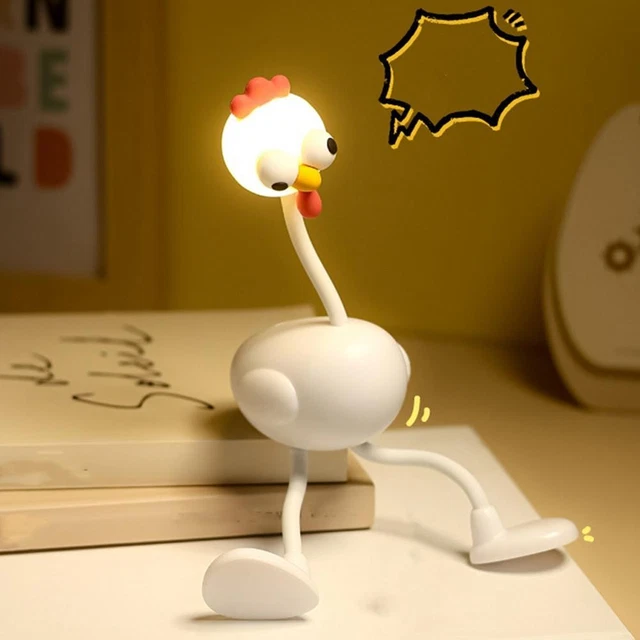 2026 CHANGEABLE SHAPE Funny Chicken Night Light DIY Poseable for Boys ...