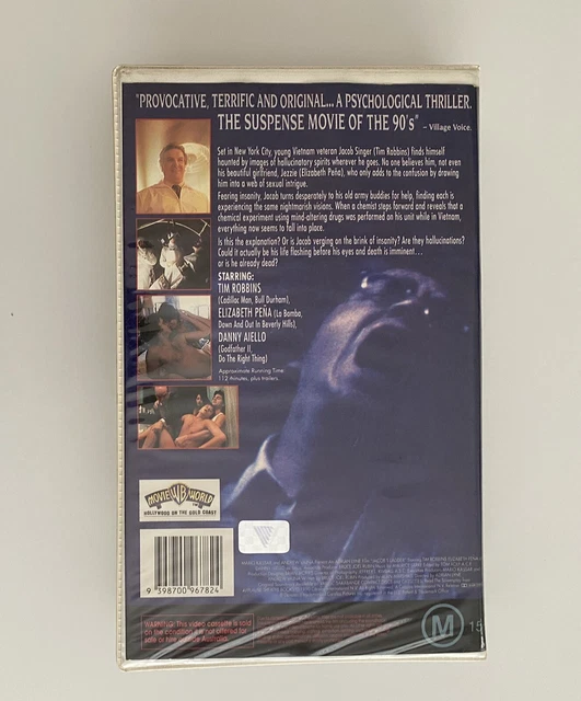 JACOB’S LADDER [VHS] Roadshow Big Box Clamshell Ex-Rental Video Tape Horror 1990 $29.95 ...