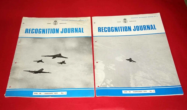 JOINT SERVICES RECOGNITION Journal Vol 26 Parts 1+2 1971 £10.80 ...
