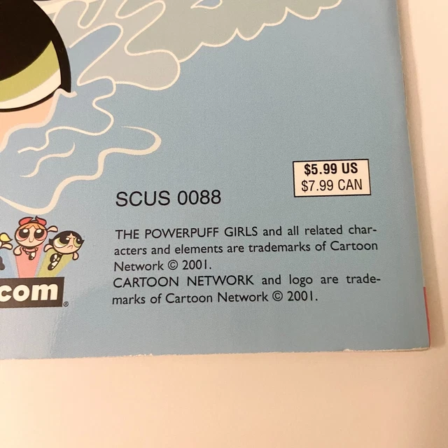 2001 THE POWERPUFF Girls Down N Dirty Scholastic Book 2 Super Stickers ...