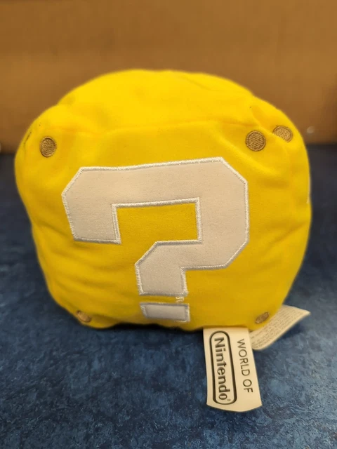 WORLD OF NINTENDO Super Mario Bros Question Mark Block Sound Plush £4. ...