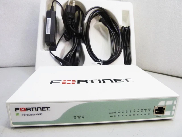 FORTINET FORTIGATE 60D dispositivo router firewall di sicurezza di rete ...
