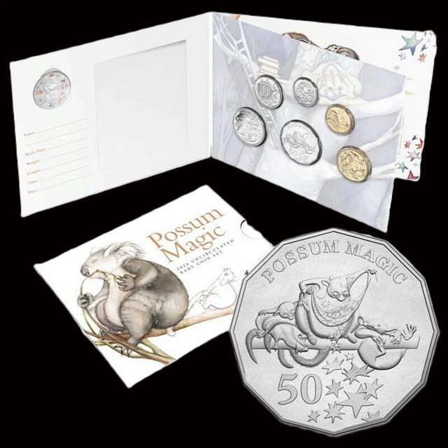 2020 AUSTRALIAN BABY Uncirculated Mint Set - Possum Magic Unique 50c ...