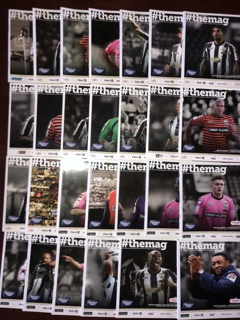 COMPLETE COLLECTION OF 26 Notts County Football Programmes 2012/13 £10. ...