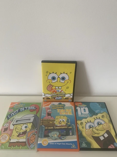 SPONGEBOB SQUAREPANTS DVD X4 Bundle Nickelodeon £9.99 - PicClick UK