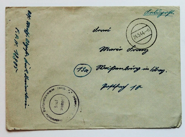 FELDPOSTBRIEF 1944 HAFENKOMMANDANT Pola, Pula Istrien Kroatien ...