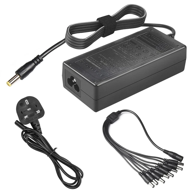 AC ADAPTER POWER Supply for CCTV Cameras, LED Srip Light £15.99 ...