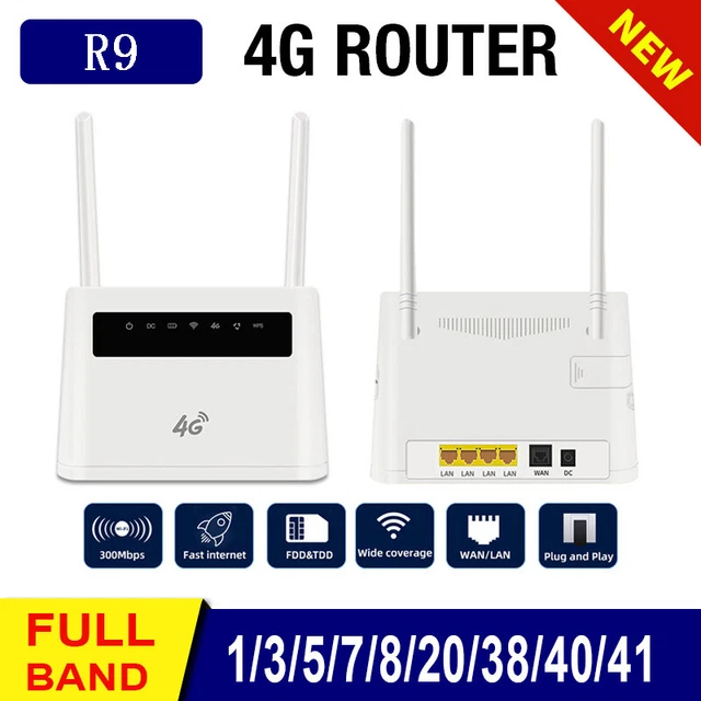 SIM CARD MOBILE Hotspot 300Mbps LTE Modem 4G Wifi Router For Verizon ...