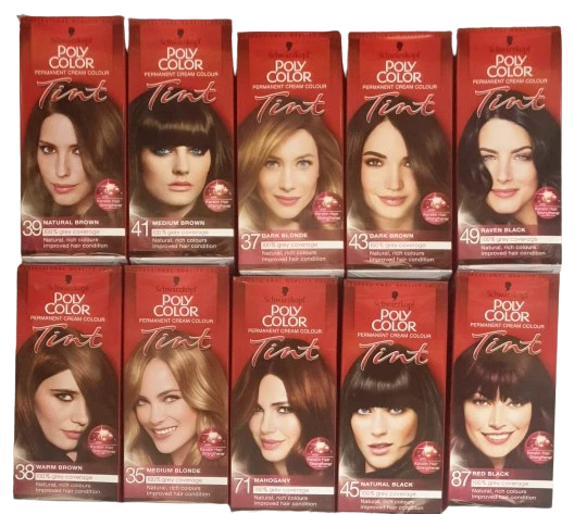 SCHWARZKOPF PROFESSIONAL POLY Color Tint Permanent Hair Dye All Shades ...