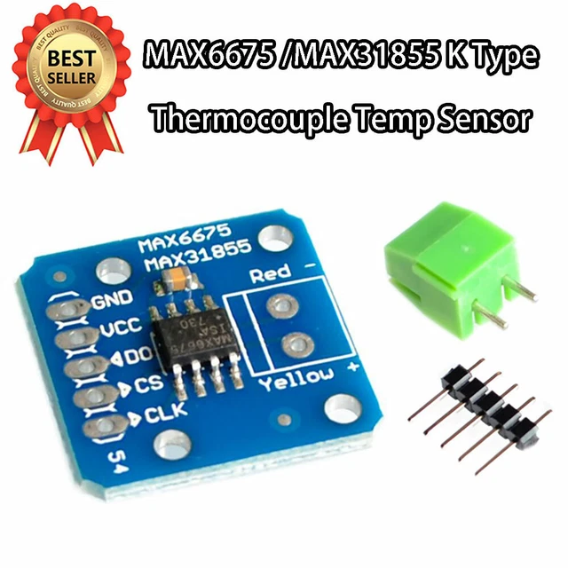 MAX6675/MAX31855 K TYPE Thermocouple Sensor Module Breakout Temperature ...