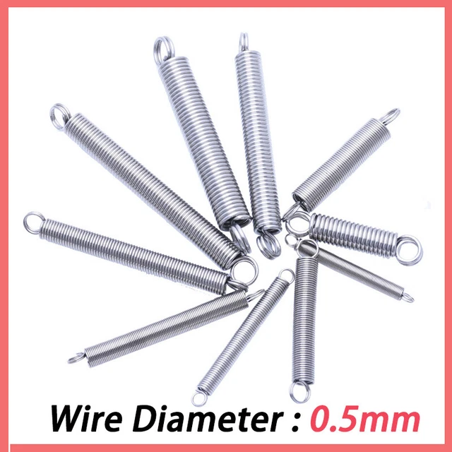 EXPANSION SPRING WIRE Dia 0.5mm Tension Extension Expanding Extending ...