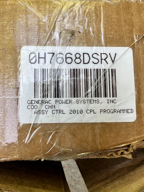GENERAC 0H7668DSRV CONTROL Panel Assembly $789.00 - PicClick
