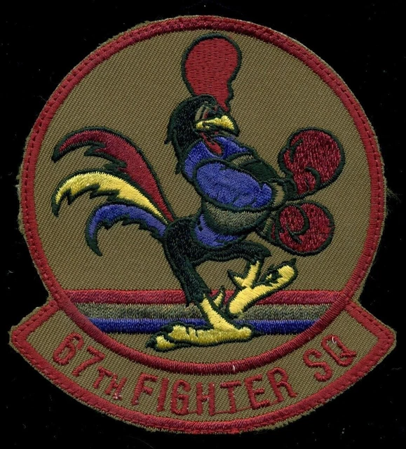 USAF 67TH FIGHTER Squadron "FIGHT COCK" V-1 patch J-17 EUR 11,18 ...