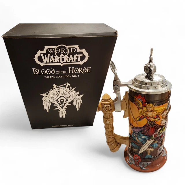 WORLD OF WARCRAFT Blood of the Horde Beer Stein Limited Collectors ...