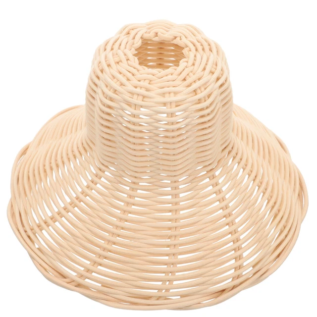 ABAT-JOUR EN TISSAGE Plafonnier Tressé Rotin Lustre Panier Plafond ...