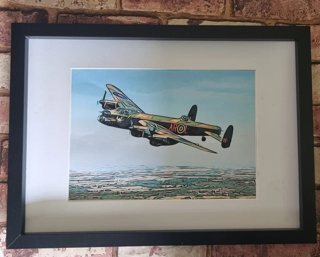 RAF LANCASTER BOMBER world war 2 memorabilia Pop Art Tribute Print £3. ...