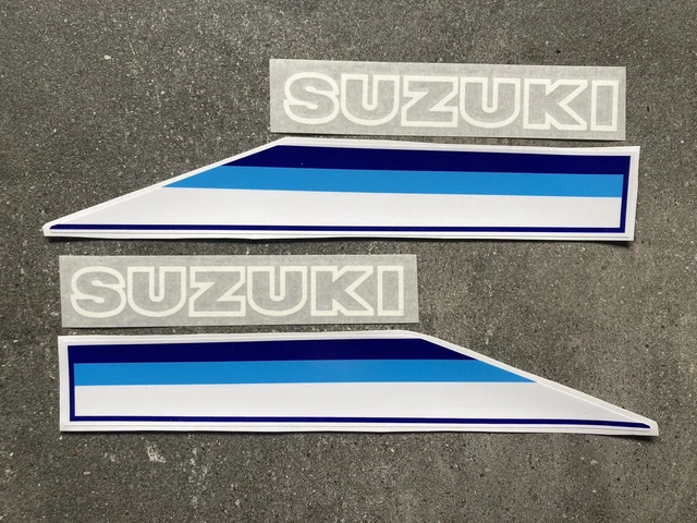 SUZUKI 1981 TS250 (Blue Model) Tank Decal Set/ Sticker Kit $80.00 ...