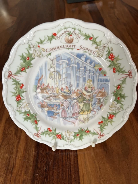 BRAMBLY HEDGE PLATE Candlelight Supper Midwinter series £37.10 ...