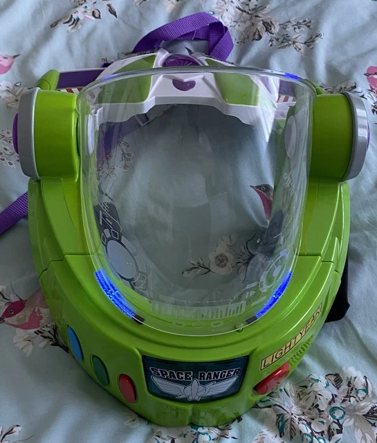 DISNEY TOY STORY Buzz Lightyear Space Ranger Jet Pack Helmet Lights ...