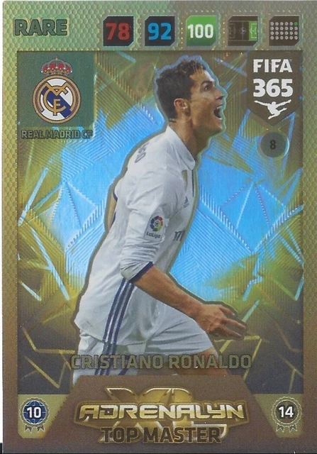 FIFA 365 2018 Cristiano Ronaldo Top Master Card Rare Panini Adrenalyn ...