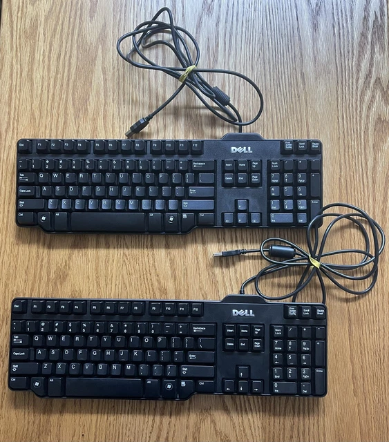 LOT OF TWO Dell USB Wired Mechanical Keyboards Good Condition SK-8115 ...