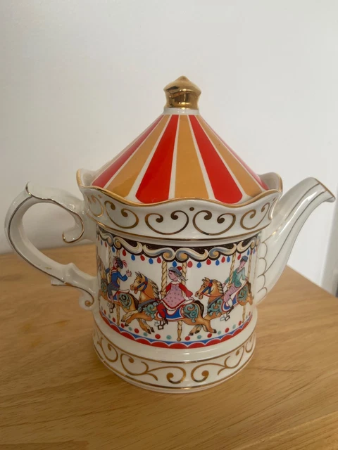 VINTAGE SADLER CAROUSEL Teapot~Classic Collection~Original Box ...