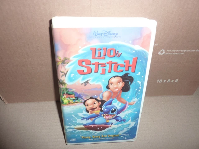 WALT DISNEYS LILO Stitch Movie Animated 2002 VHS Tape Clamshell Case ...