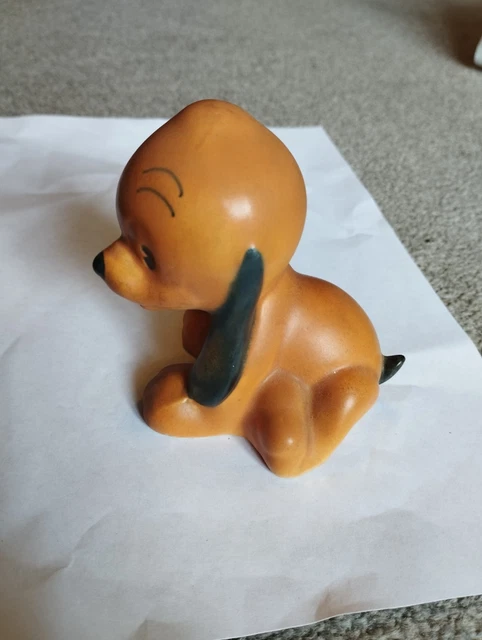 VINTAGE WADEHEATH WALT Disney Pluto's Puppy Pup Sitting Wade Heath Dog ...
