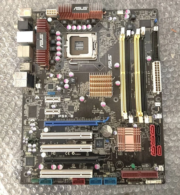 [USED PART] BIOS check only, ASUS P5K-E motherboard with IO panel ...