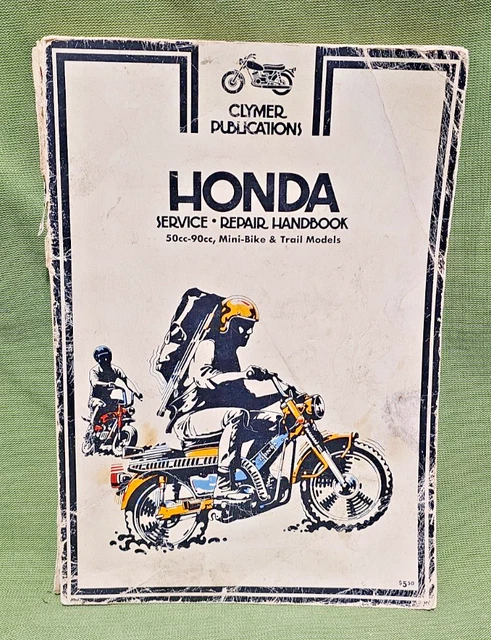 HONDA SERVICE REPAIR HANDBOOK 50cc-90cc Mini-Bike & Trail Models CLYMER ...