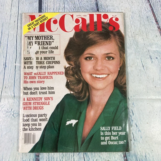 1980 MCCALL'S MAGAZINE Sally Field Cover April Issue Vintage ...