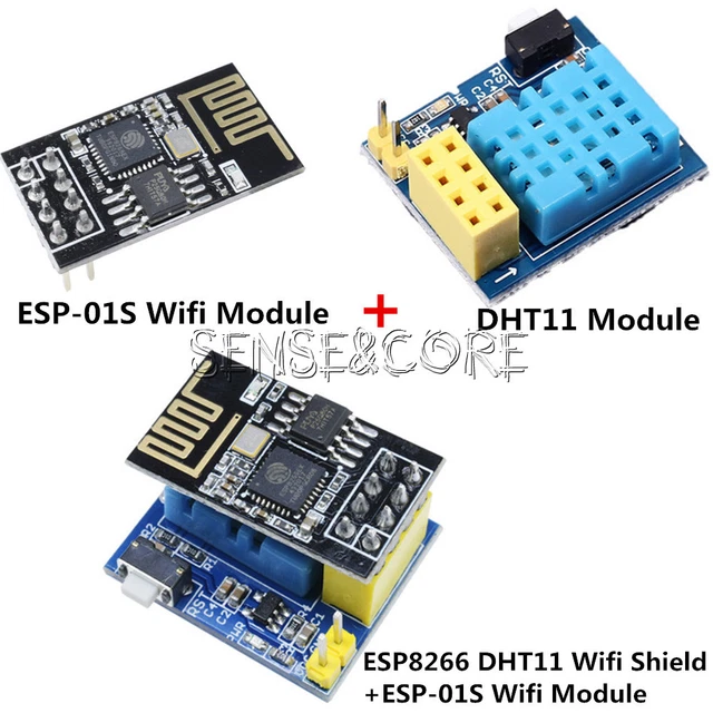 ESP8266 DHT11 ESP-01/01S Temperature & Humidity WIFI Wireless ...