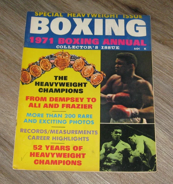 BOXING 1971 ANNUAL magazine MUHAMMAD ALI Heavyweight Issue JOE Frazier ...